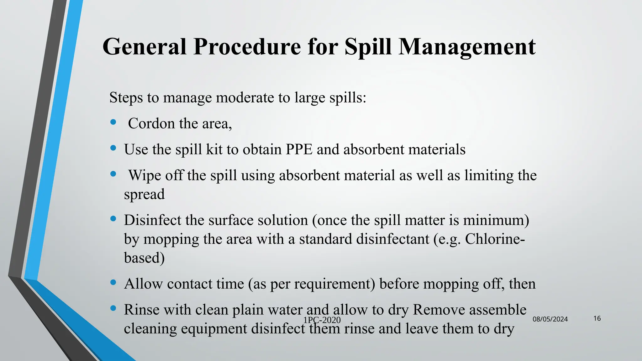 proper dilution and use of hospital disinfectants | PPTX