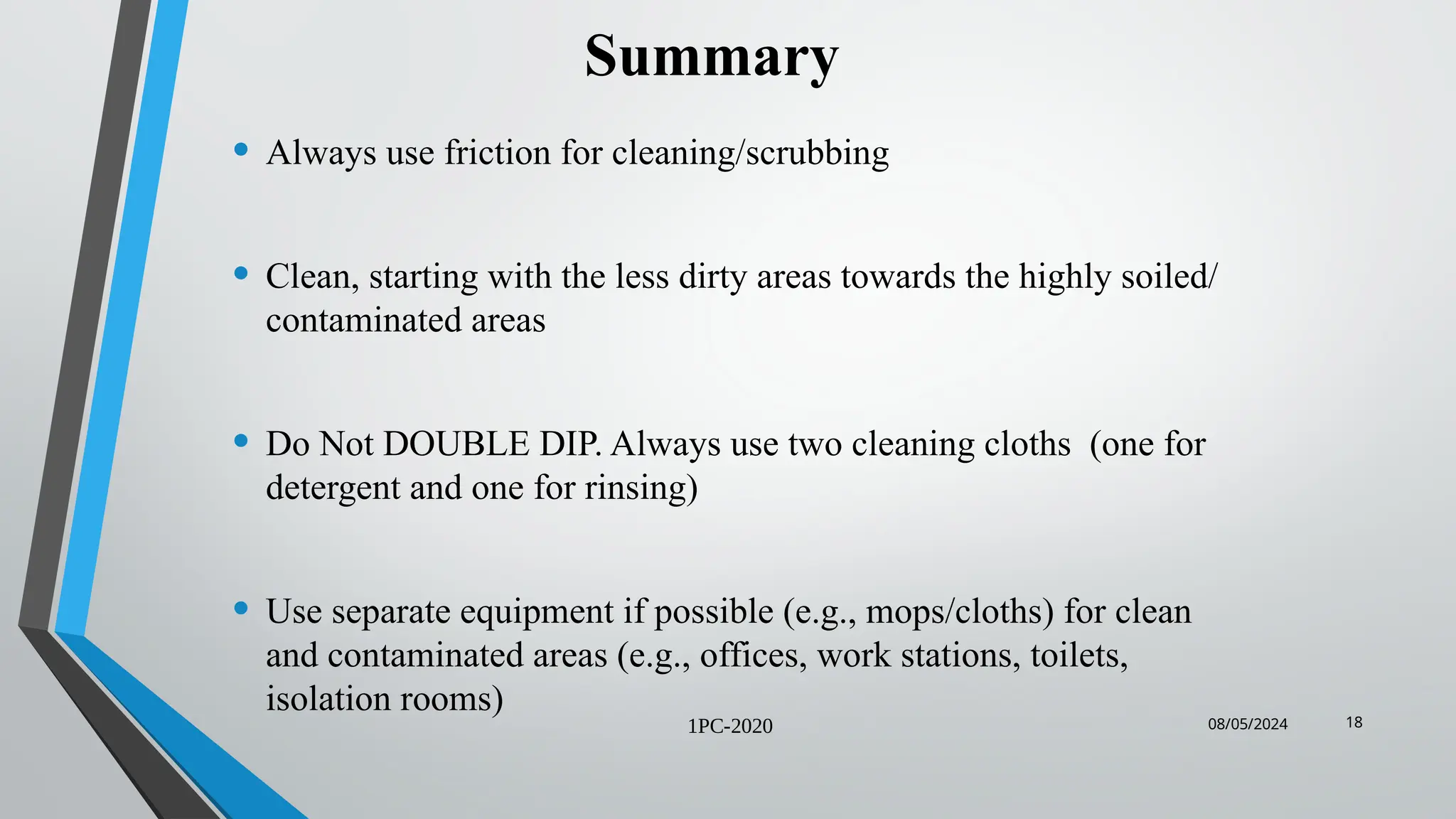 proper dilution and use of hospital disinfectants | PPTX