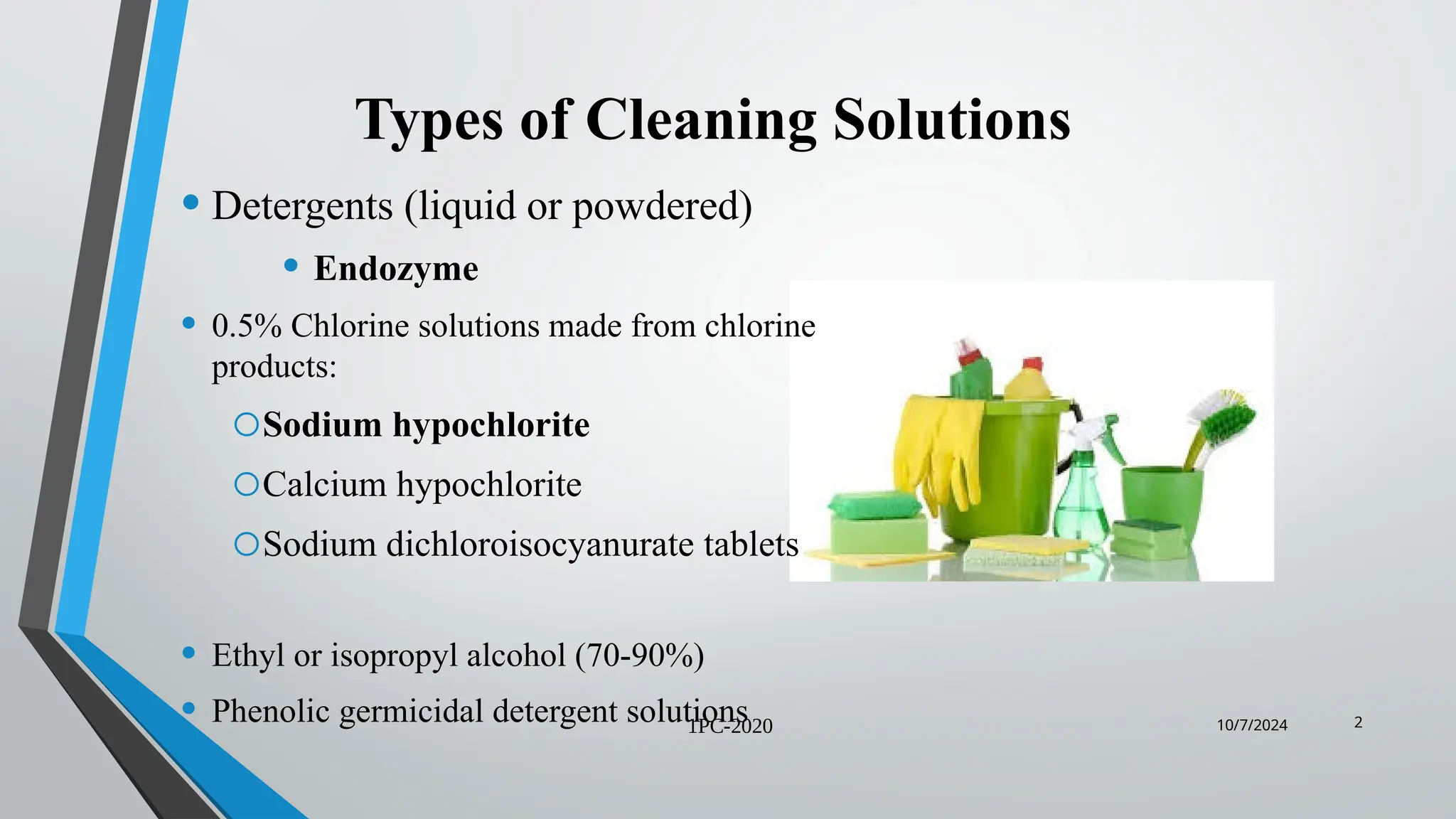 proper dilution and use of hospital disinfectants | PPTX