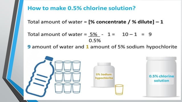 proper dilution and use of hospital disinfectants | PPTX