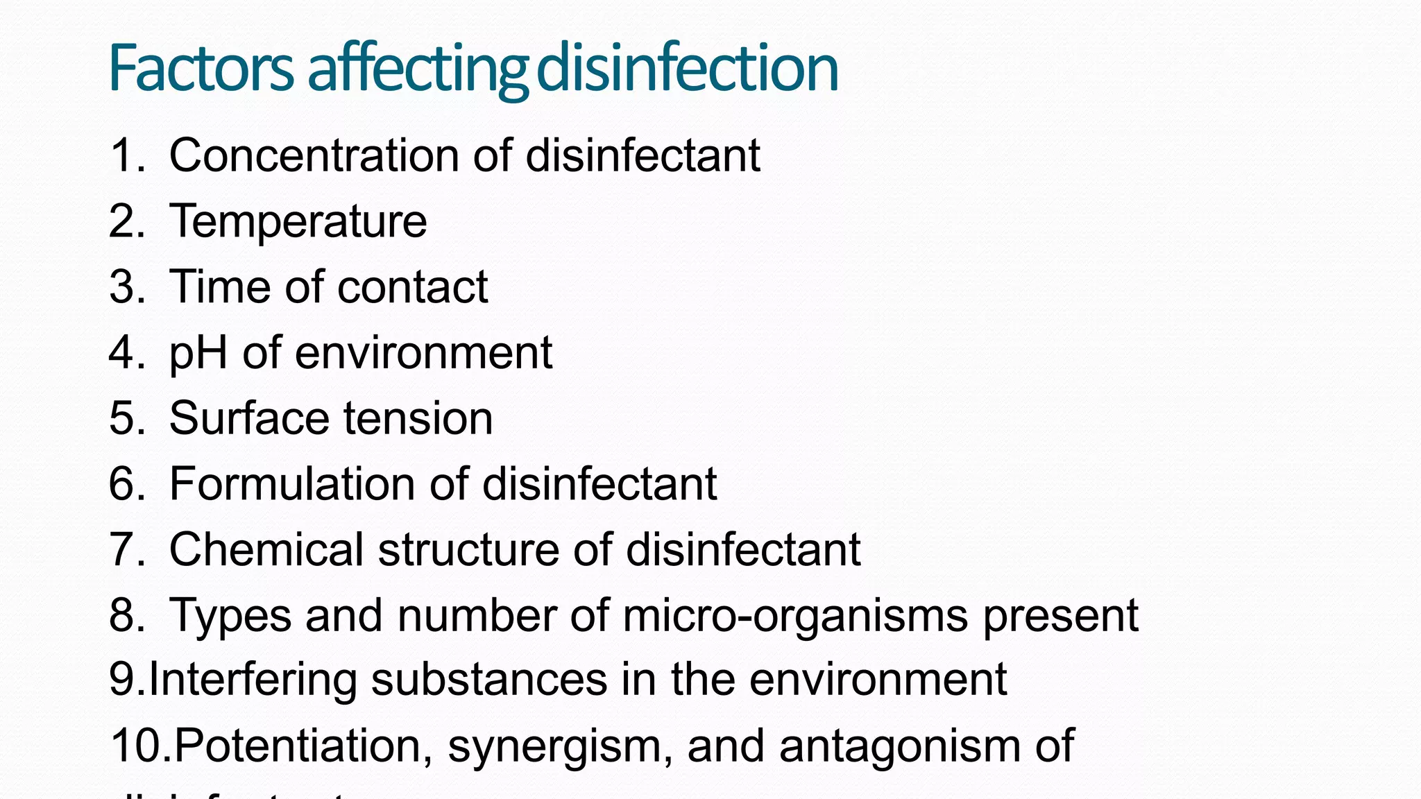Disinfectants classification and mode of action of disinfectants | PPTX