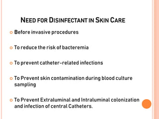 Disinfectants Skin Care Mod.pptx