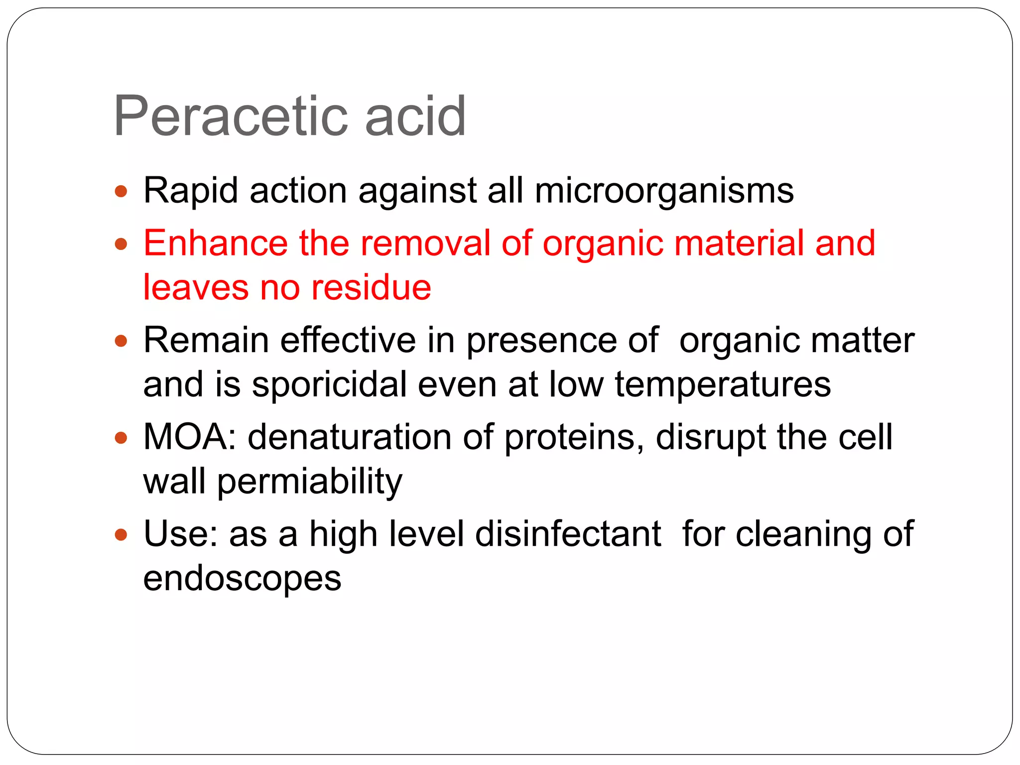 Disinfectant use in hospital.. | PPTX