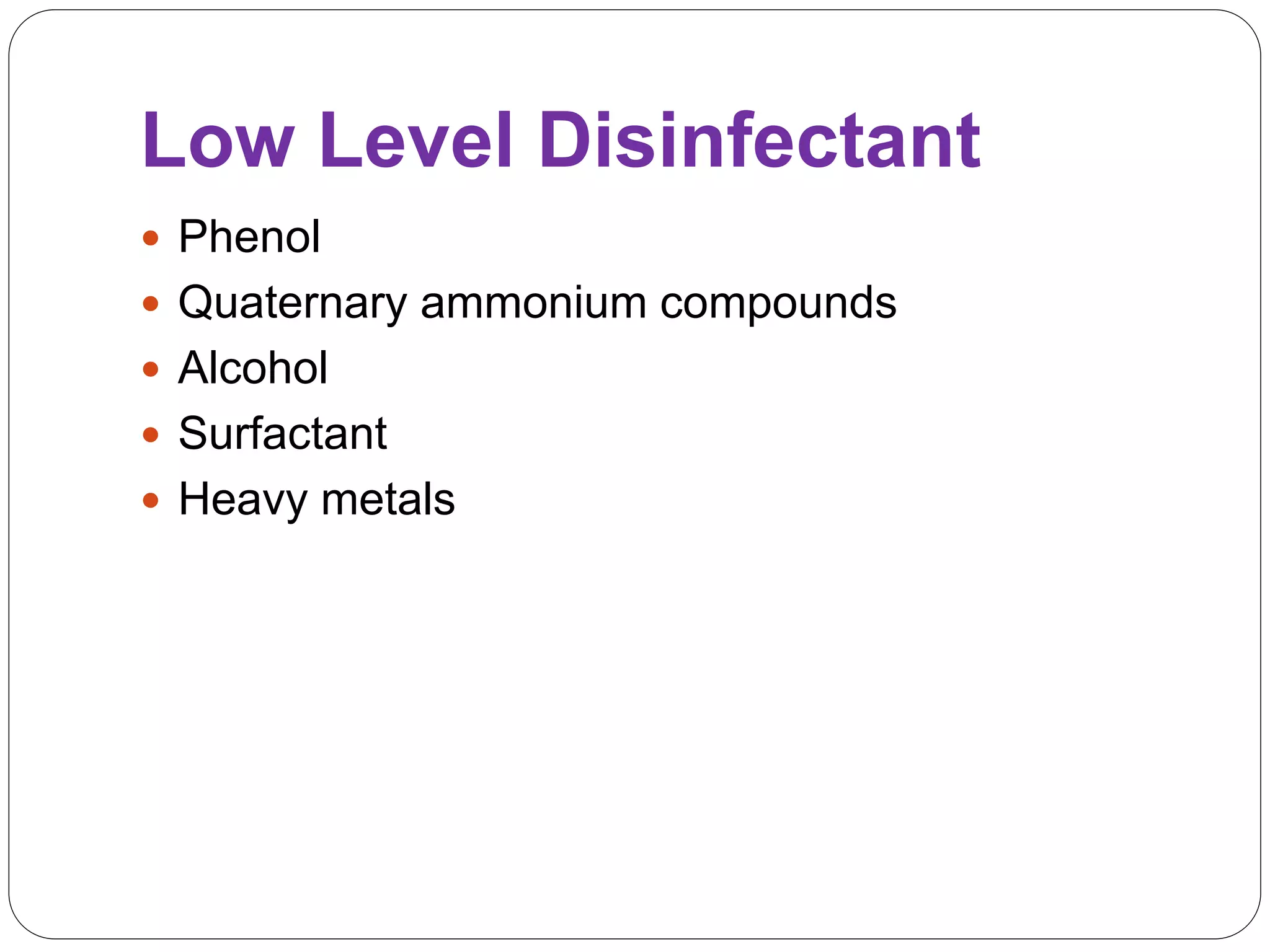 Disinfectant use in hospital.. | PPTX