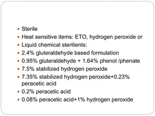Disinfectant use in hospital.. | PPTX