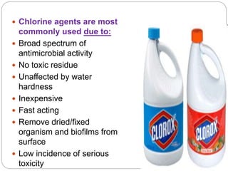 Disinfectant use in hospital.. | PPTX
