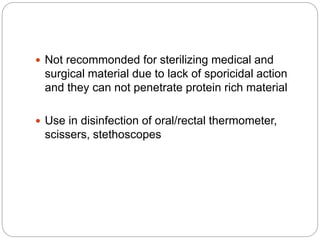 Disinfectant use in hospital.. | PPTX