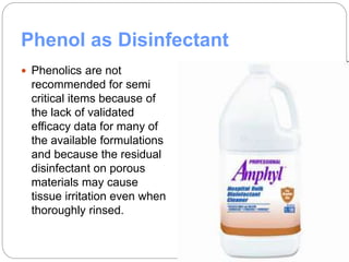Disinfectant use in hospital.. | PPTX