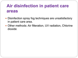 Disinfectant use in hospital.. | PPTX
