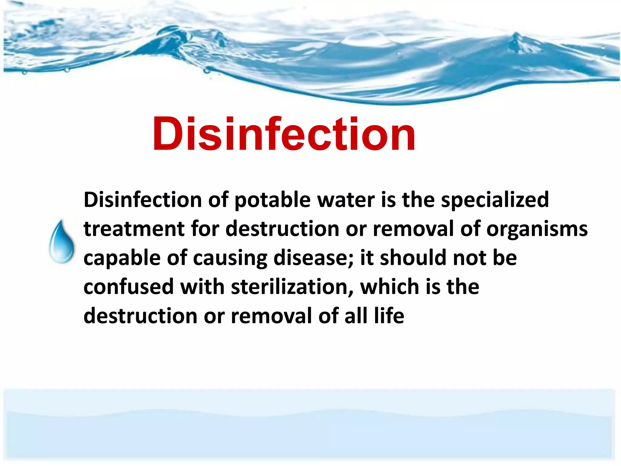 Disinfection Process | PPTX