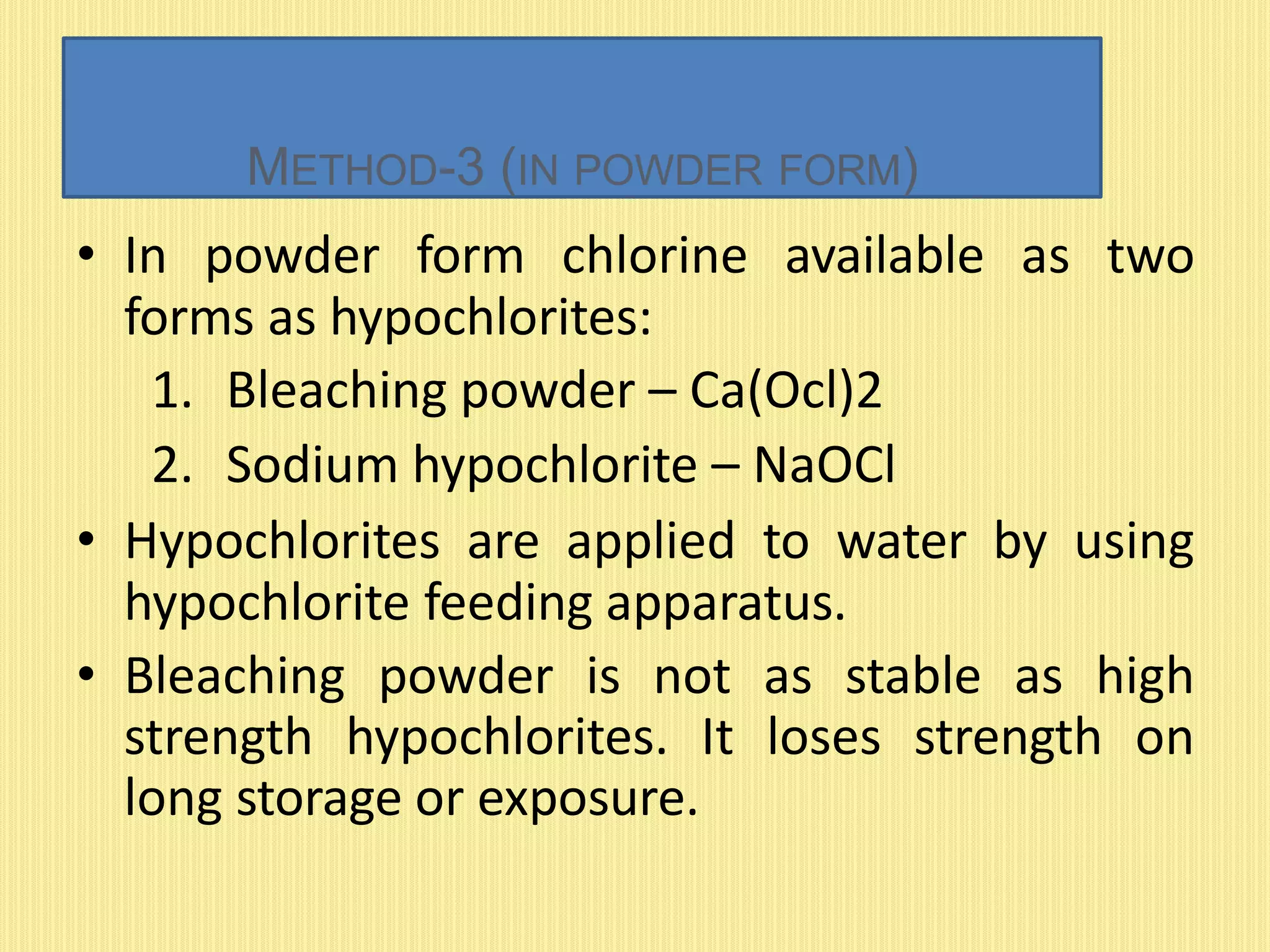 Disinfection&Chlorination | PPTX