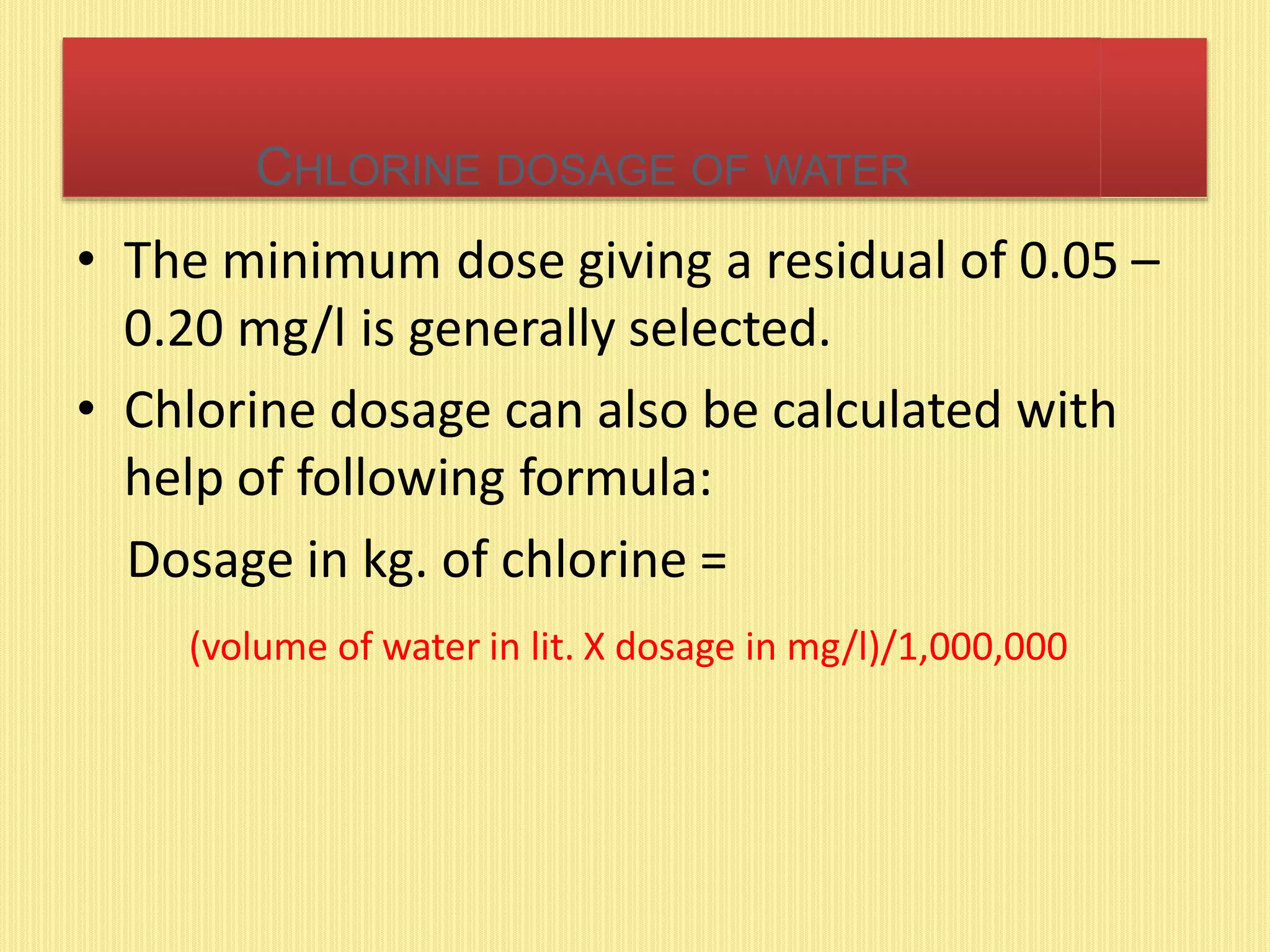 Disinfection&Chlorination | PPTX