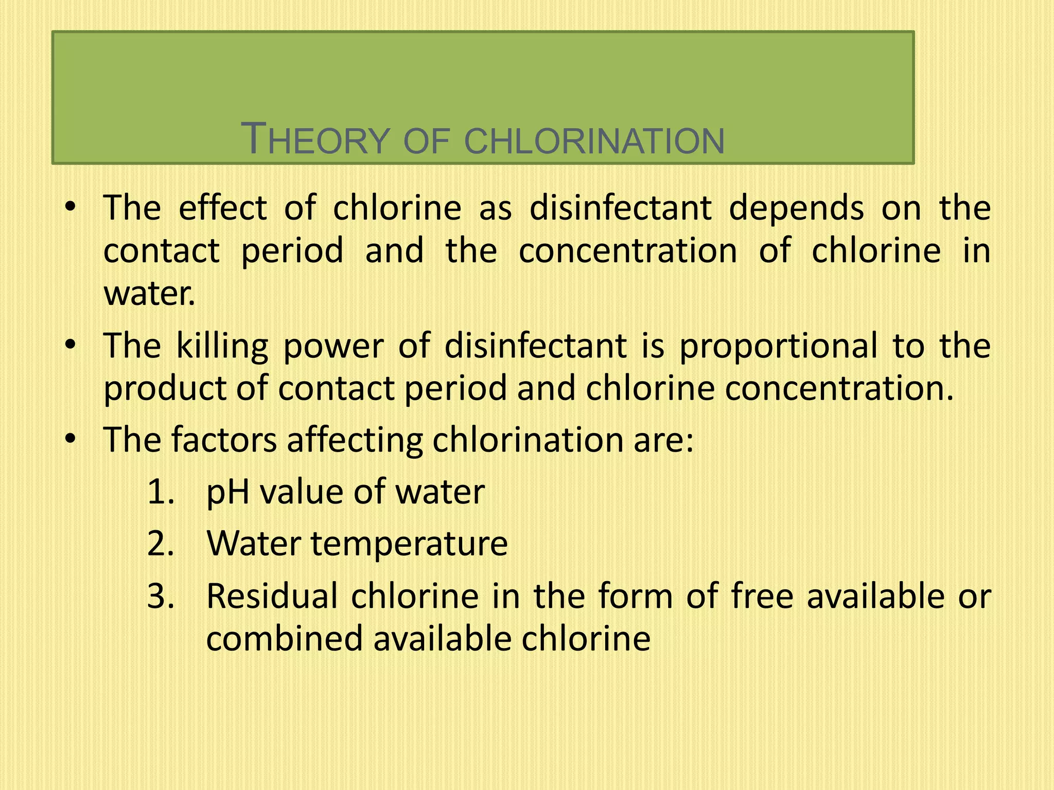 Disinfection&Chlorination | PPTX