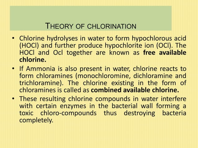 Disinfection&Chlorination | PPTX