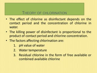 Disinfection&Chlorination | PPTX