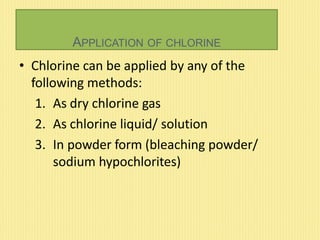 Disinfection&Chlorination | PPTX