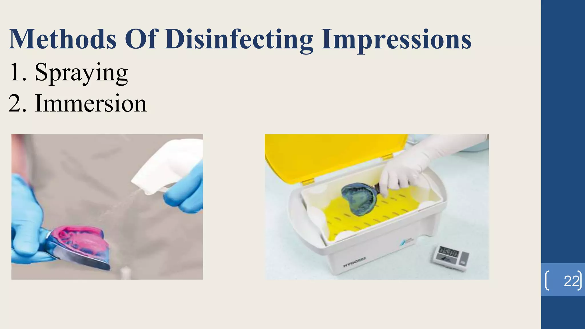Disinfection control in Prosthodontics | PPTX
