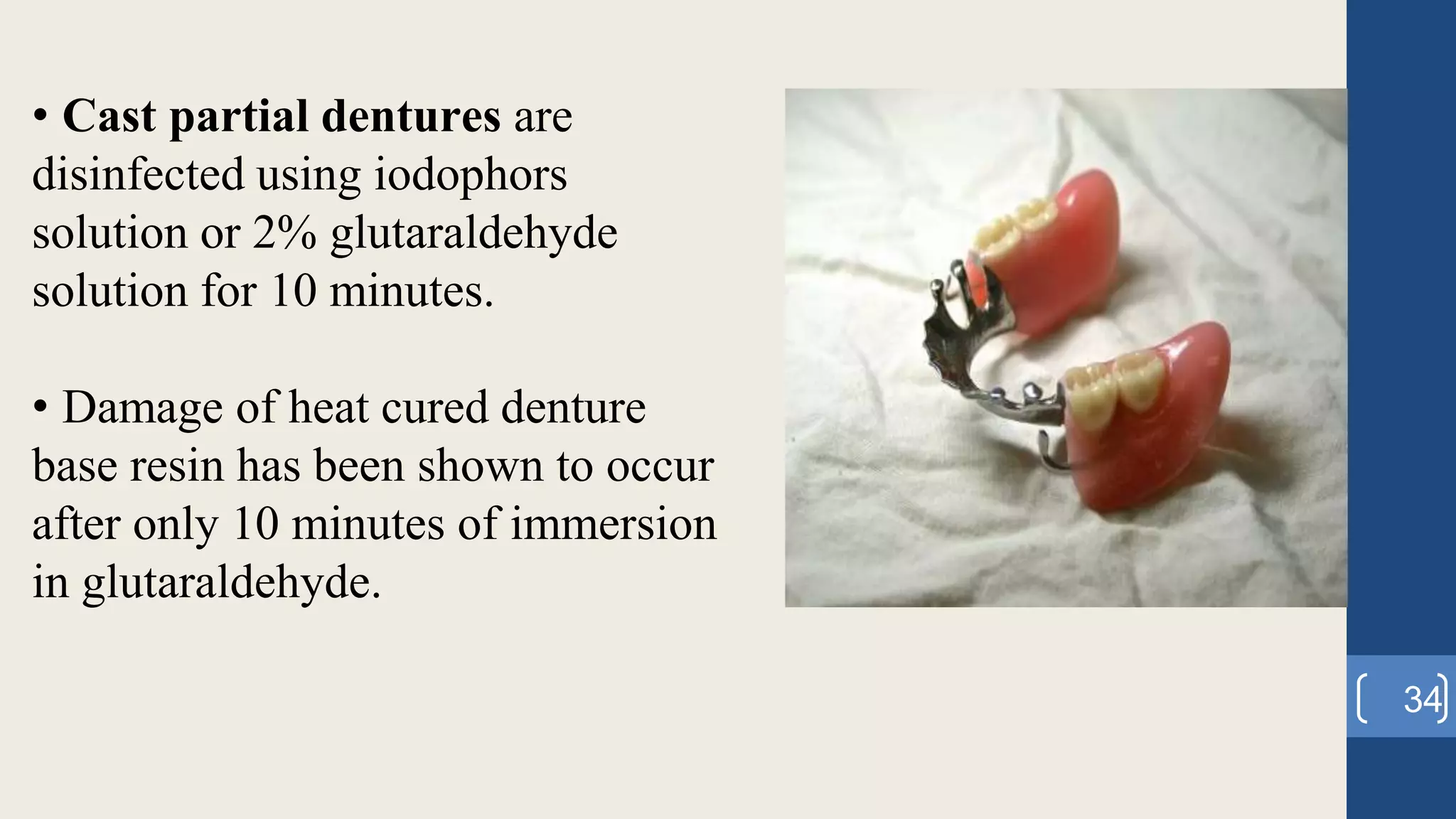 Disinfection control in Prosthodontics | PPTX