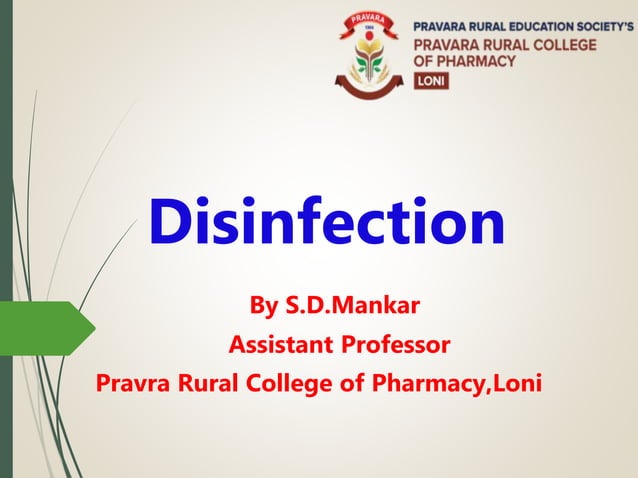 Disinfection, Definition, classification,Mode of action, factors ...