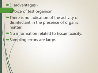 Disinfection, Definition, classification,Mode of action, factors ...