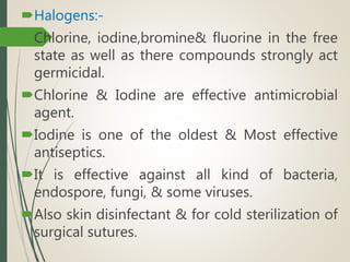 Disinfection, Definition, classification,Mode of action, factors ...