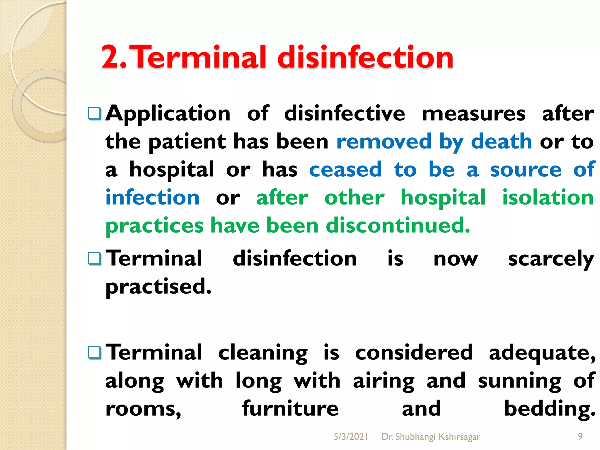 Disinfection | PDF
