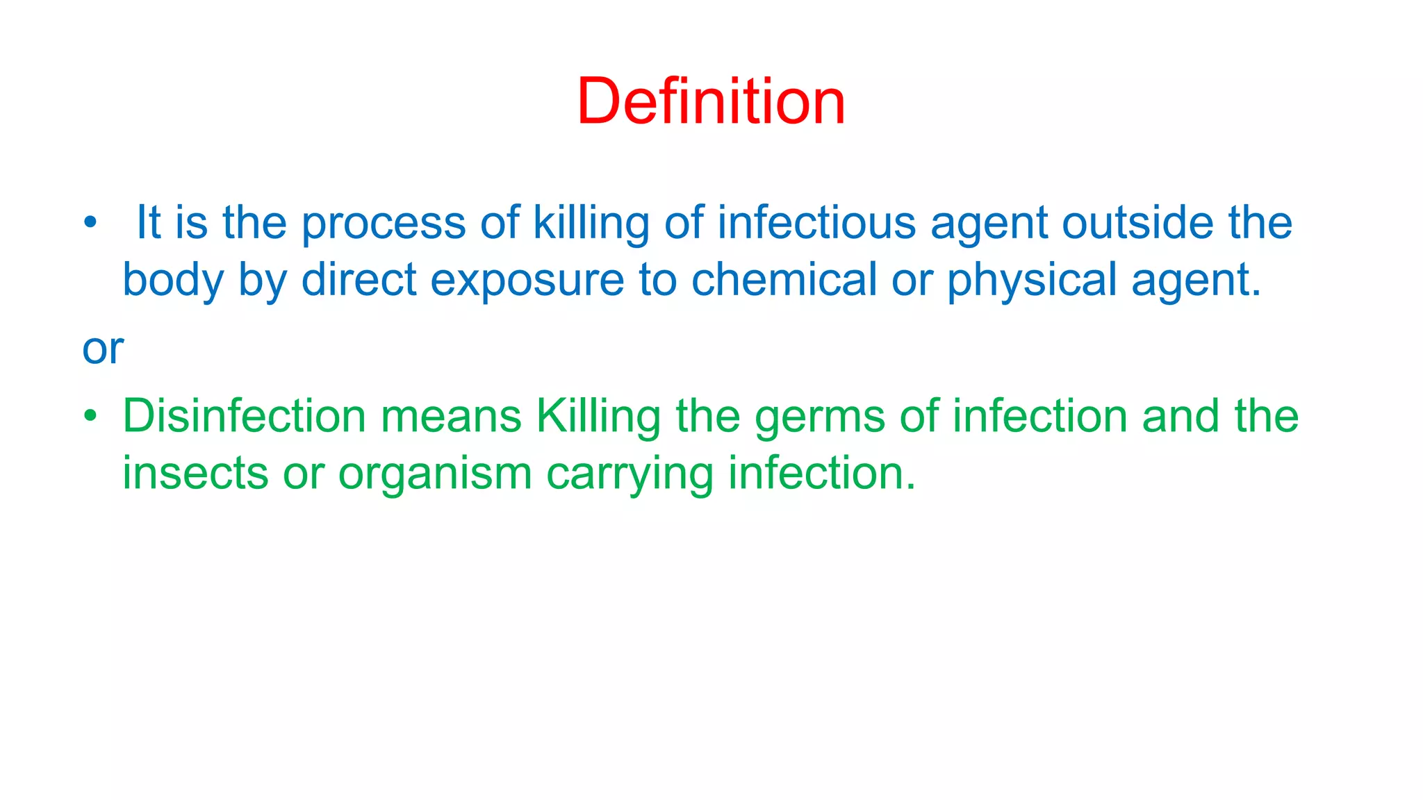 Disinfection | PPTX