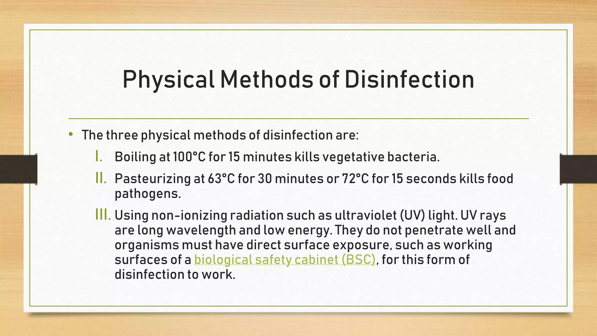 DISINFECTION & STERILIZATION | PPT