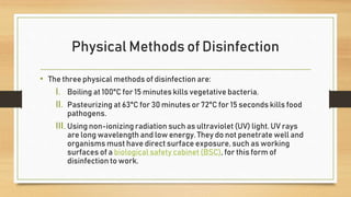 DISINFECTION & STERILIZATION | PPT