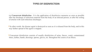 DISINFECTION , PRINCIPLES OF EPIDEMIOLOGY | PPT