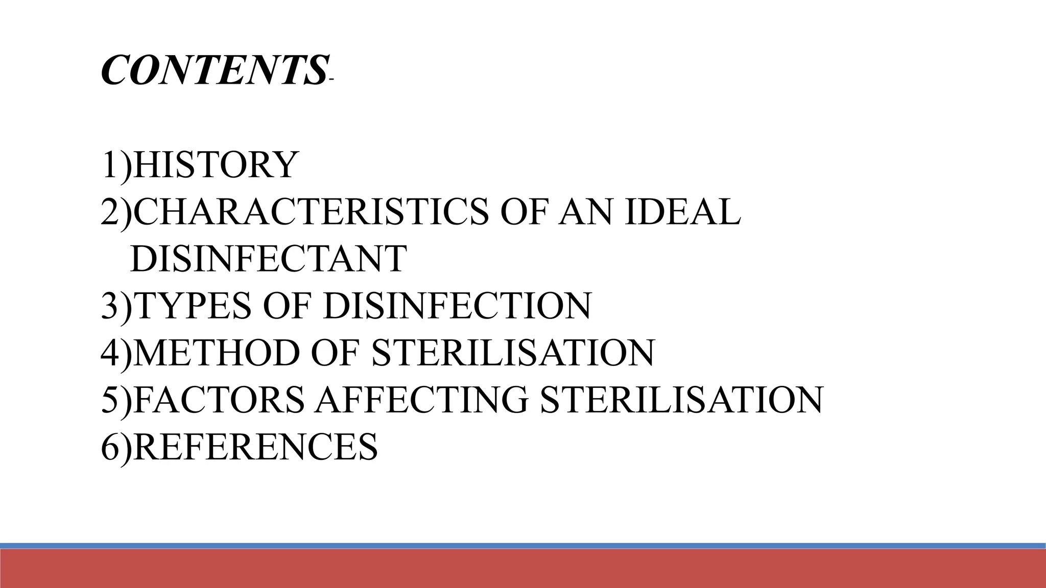 DISINFECTION AND STERILISATION.pptx