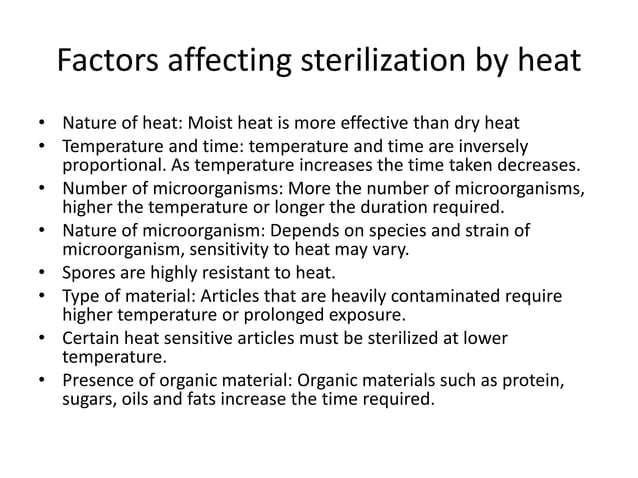 Disinfection and sterilization | PPTX | Infectious Diseases | Diseases and Conditions