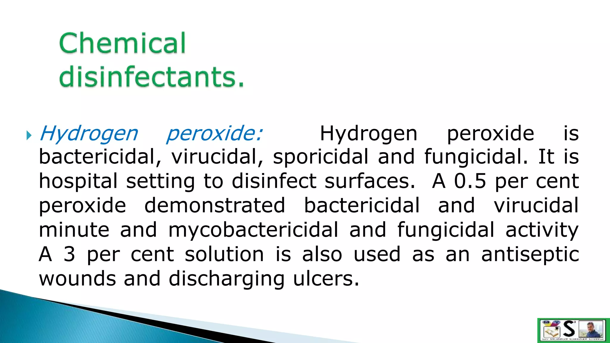 Disinfection and sterilization in english | PPTX