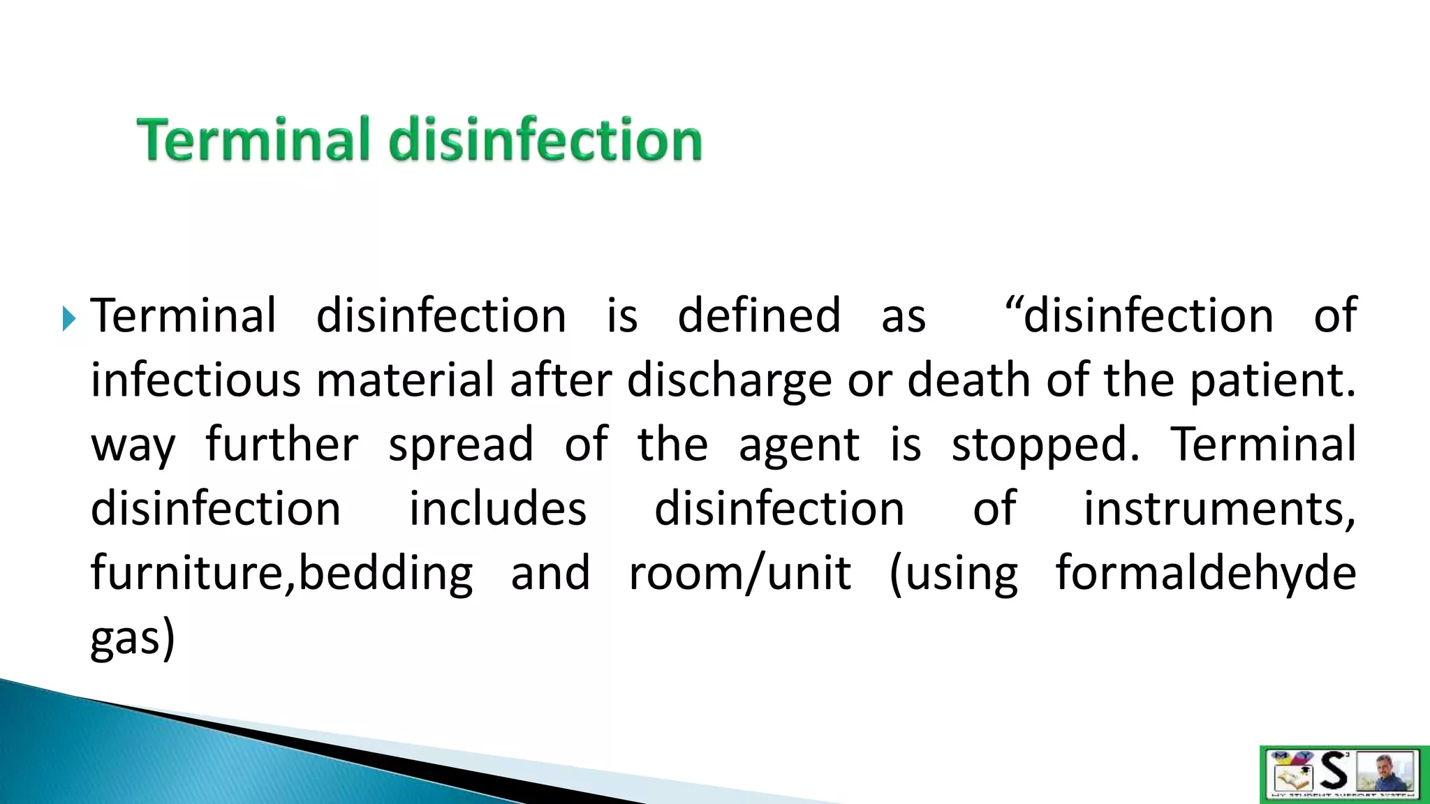 Disinfection and sterilization in english | PPTX
