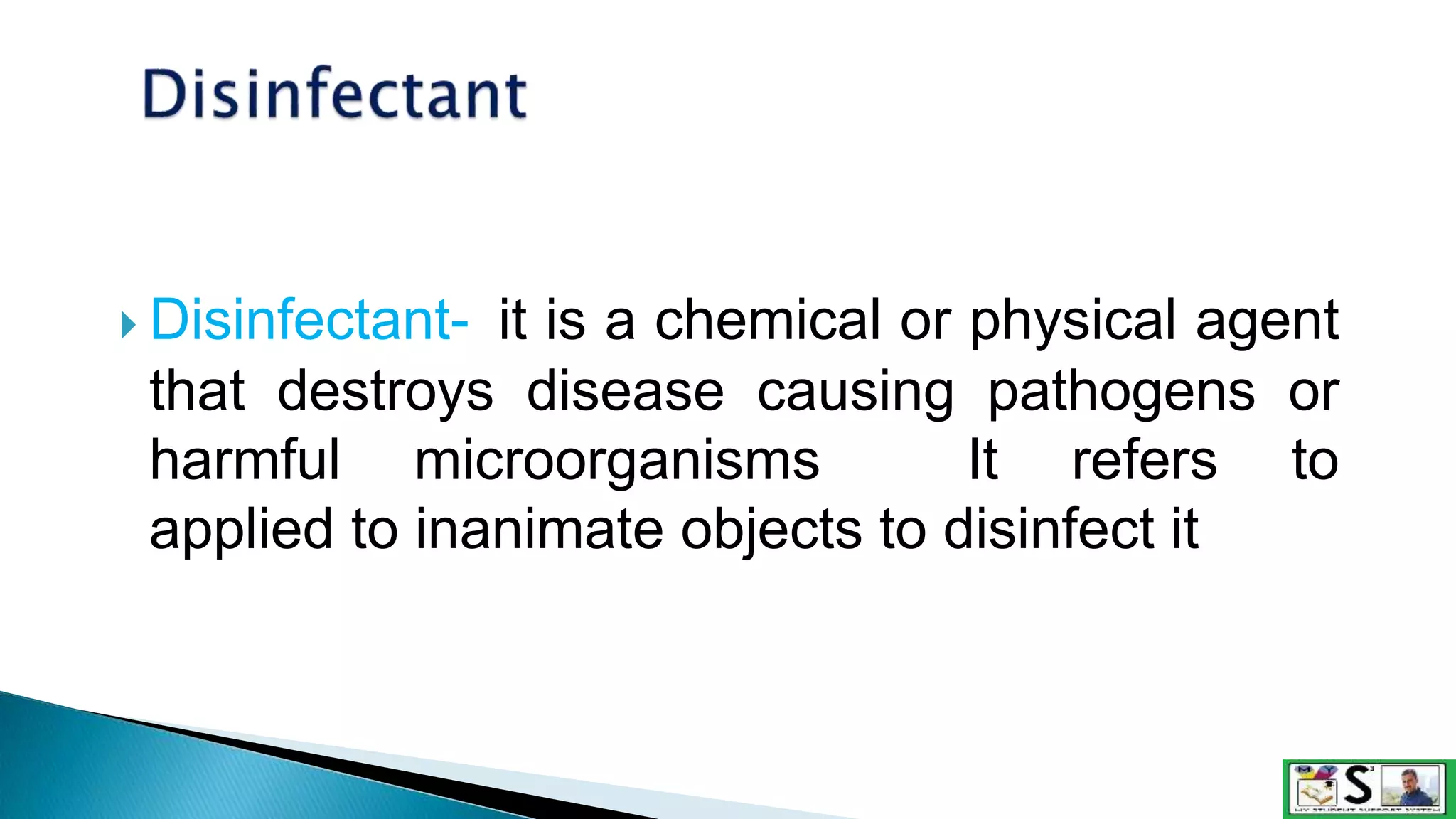 Disinfection and sterilization in english | PPTX