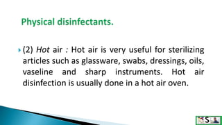 Disinfection and sterilization in english | PPTX