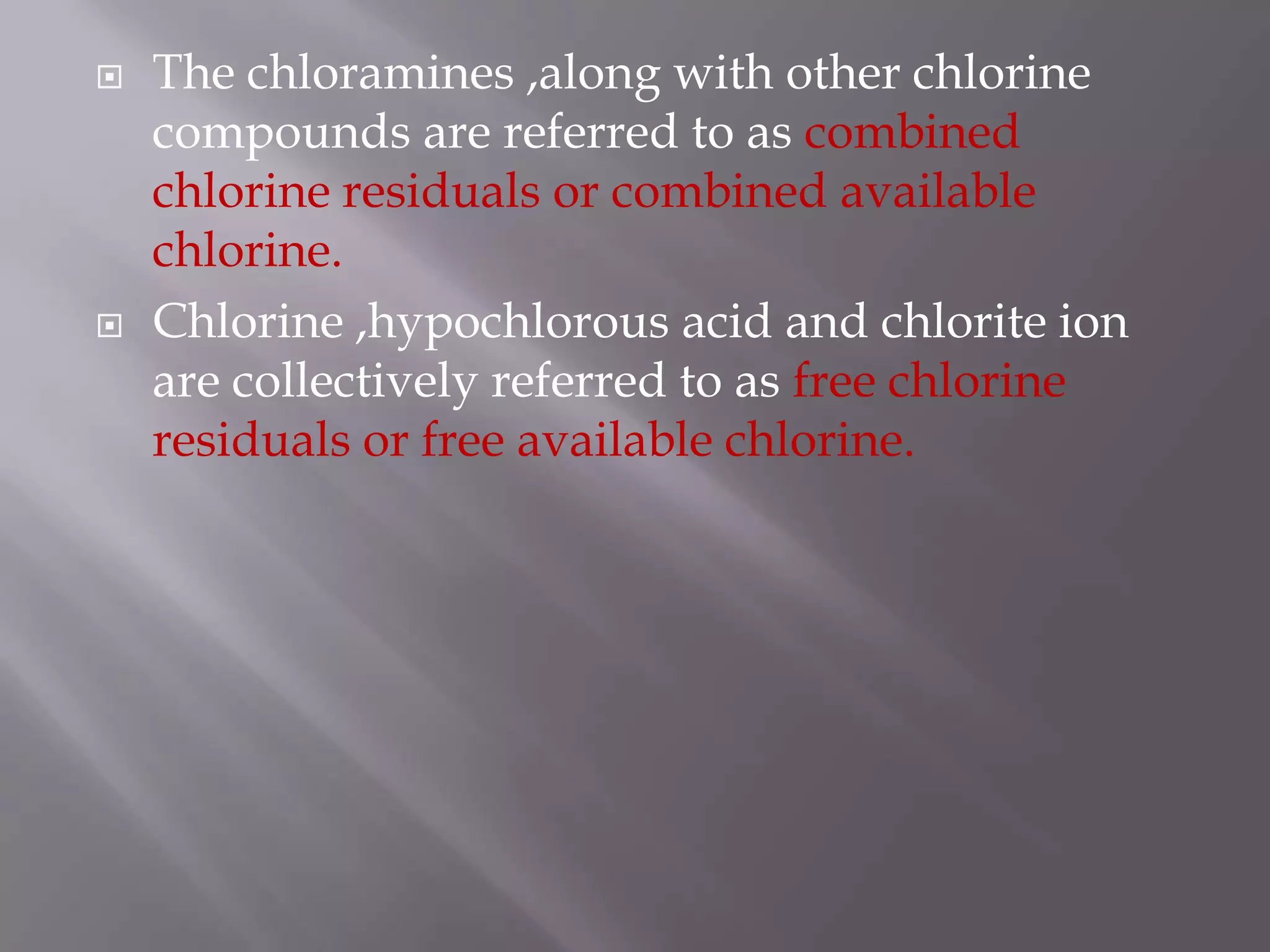 Disinfection chlorination chlorination derived by products | PPTX