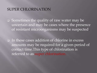 Disinfection chlorination chlorination derived by products | PPTX ...