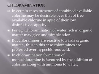 Disinfection chlorination chlorination derived by products | PPTX ...