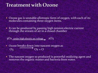Disinfection in water treatment plant | PPTX
