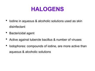 DISINFECTION & Mechanism of action slides.ppt