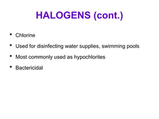 DISINFECTION & Mechanism of action slides.ppt