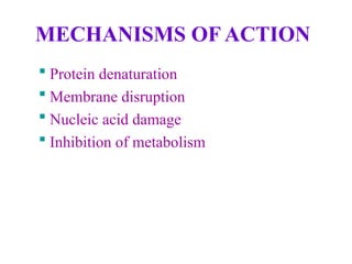 DISINFECTION & Mechanism of action slides.ppt