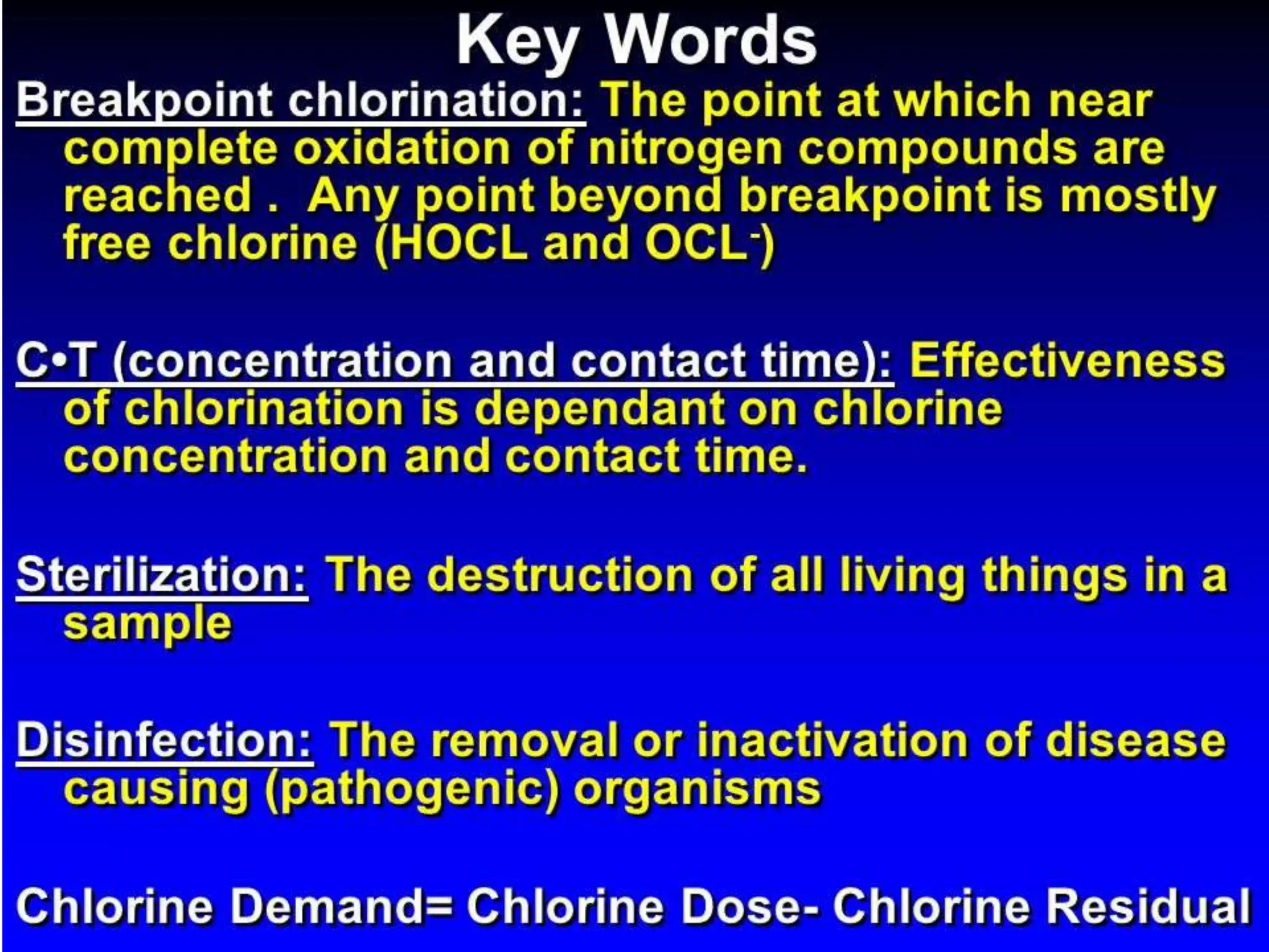 THE METHODS OF DISINFECTION AND THE TYPES OF CHLORINATION | PPTX
