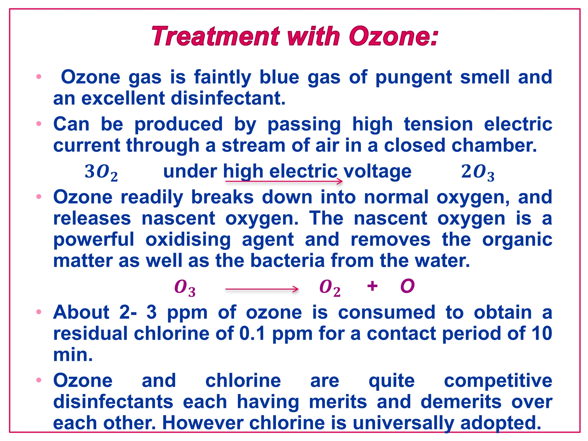 THE METHODS OF DISINFECTION AND THE TYPES OF CHLORINATION | PPTX