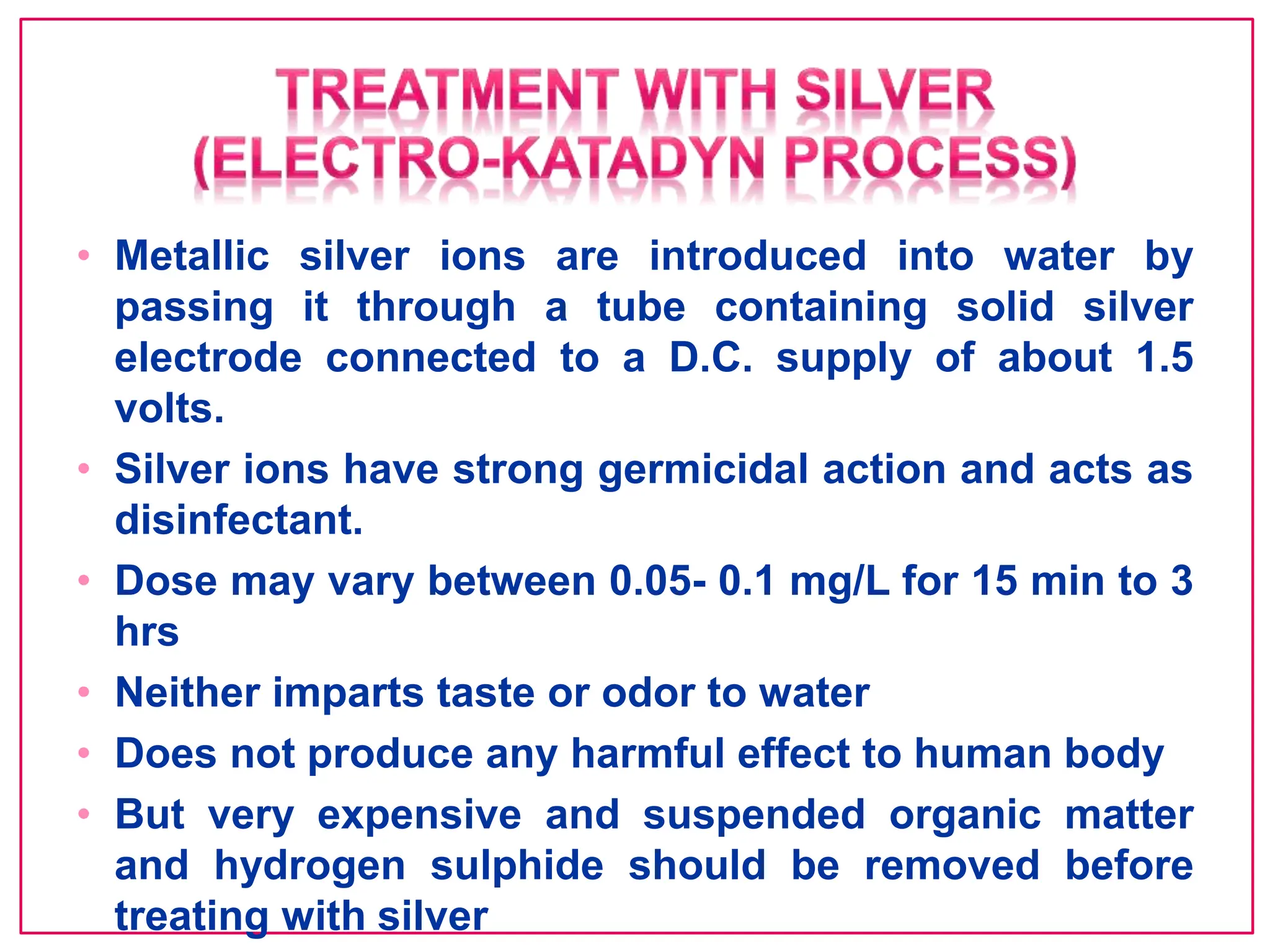 THE METHODS OF DISINFECTION AND THE TYPES OF CHLORINATION | PPTX