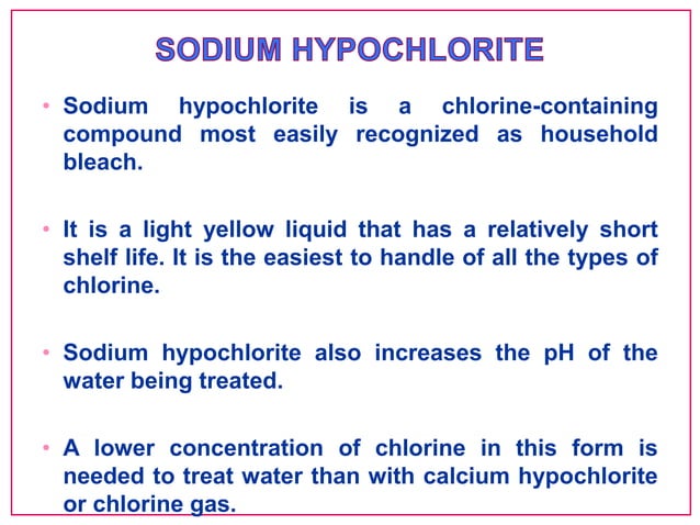 THE METHODS OF DISINFECTION AND THE TYPES OF CHLORINATION | PPTX ...