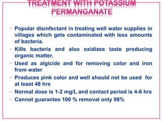 THE METHODS OF DISINFECTION AND THE TYPES OF CHLORINATION | PPTX