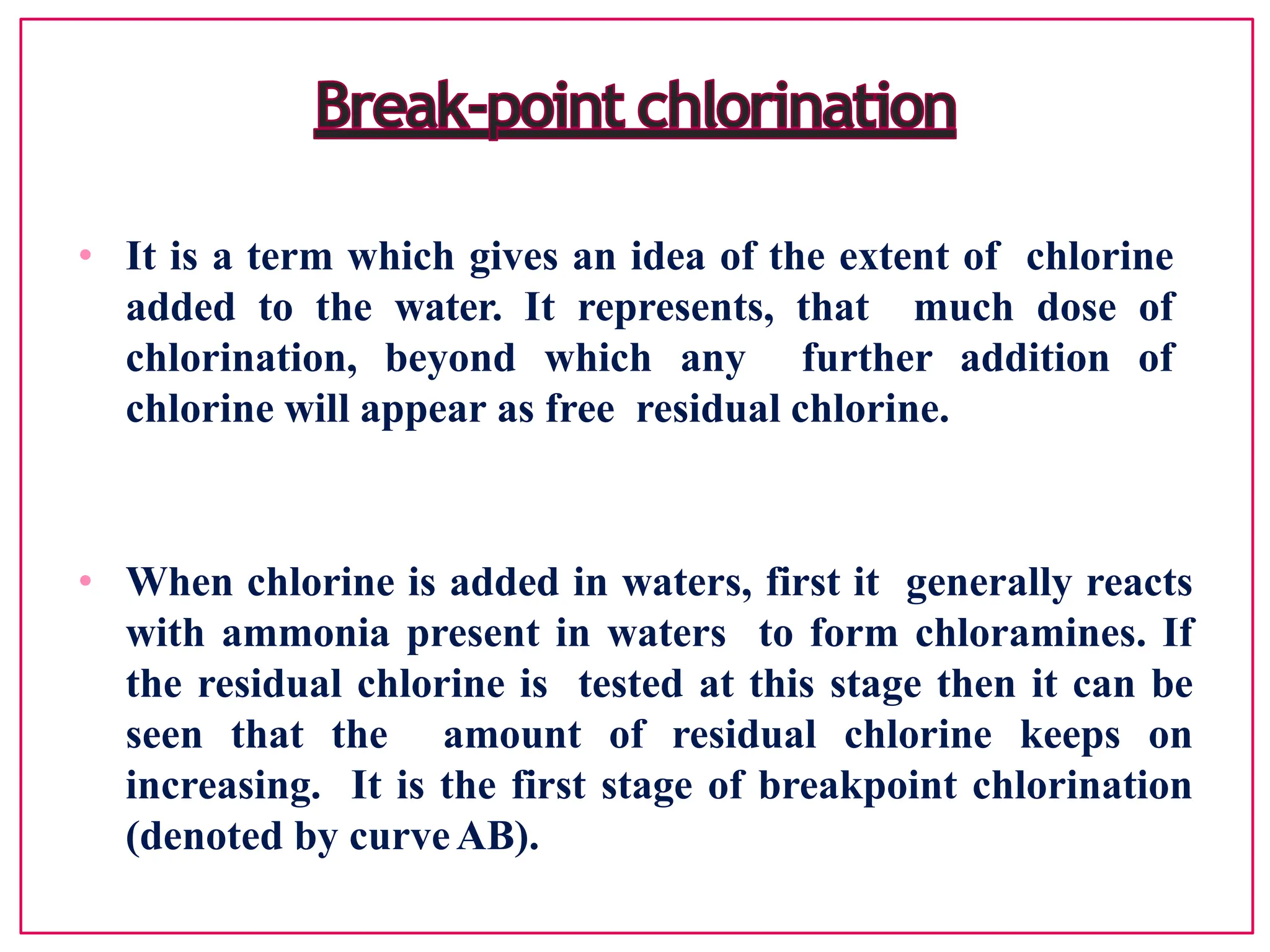 THE METHODS OF DISINFECTION AND THE TYPES OF CHLORINATION | PPT