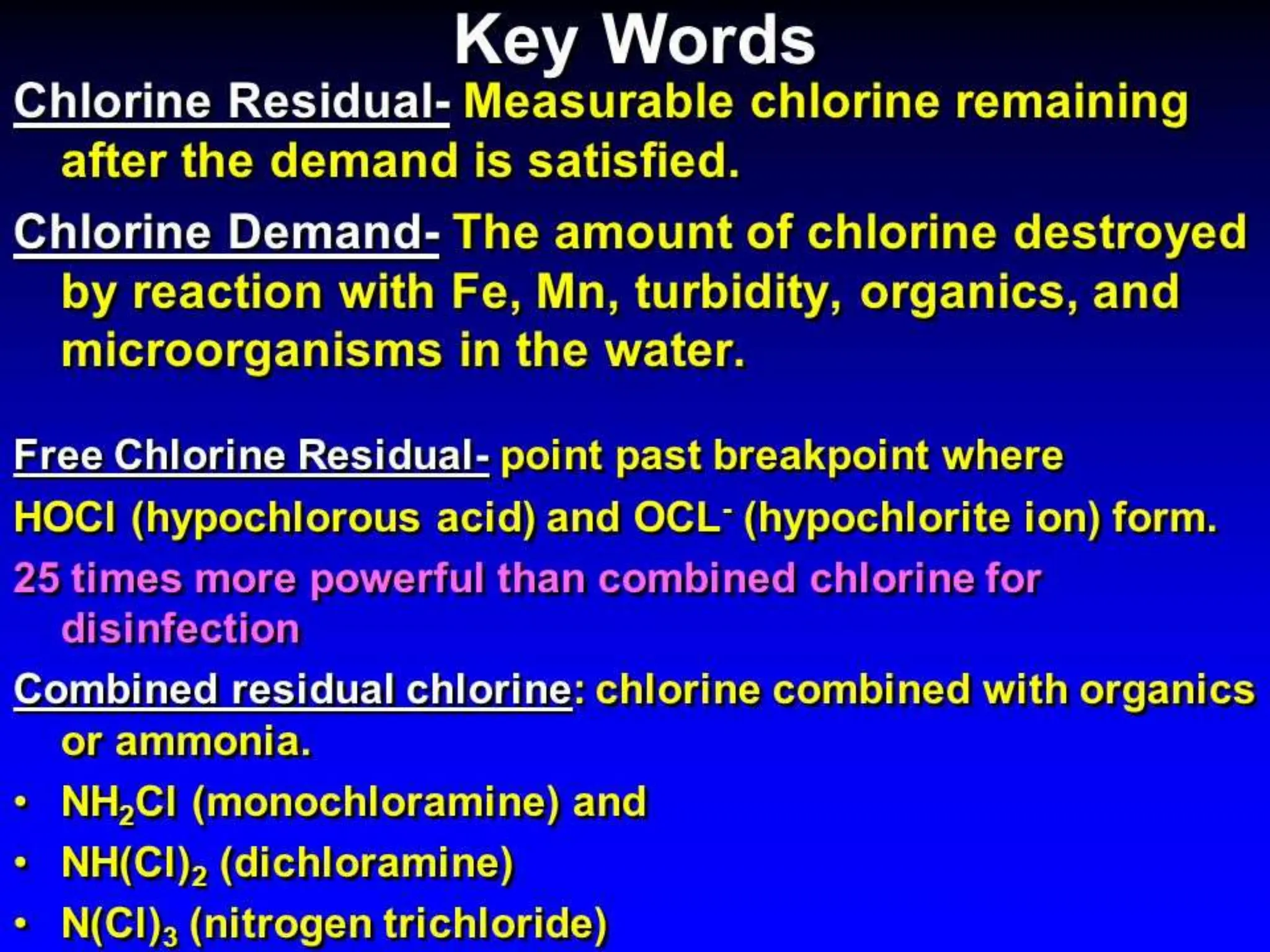 THE METHODS OF DISINFECTION AND THE TYPES OF CHLORINATION | PPT